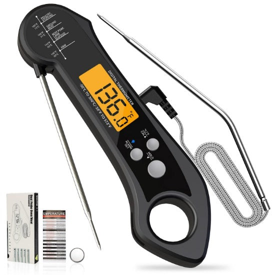 Dual Probe Digital thermometer foldable - BakingWarehouse