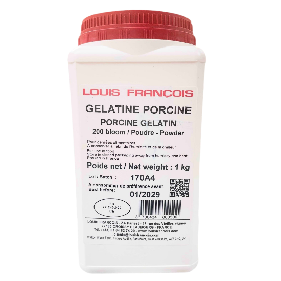 200 Bloom Gelatin powder 1kg | Louis Francois 魚膠粉 | Bakingwarehouse.com ...
